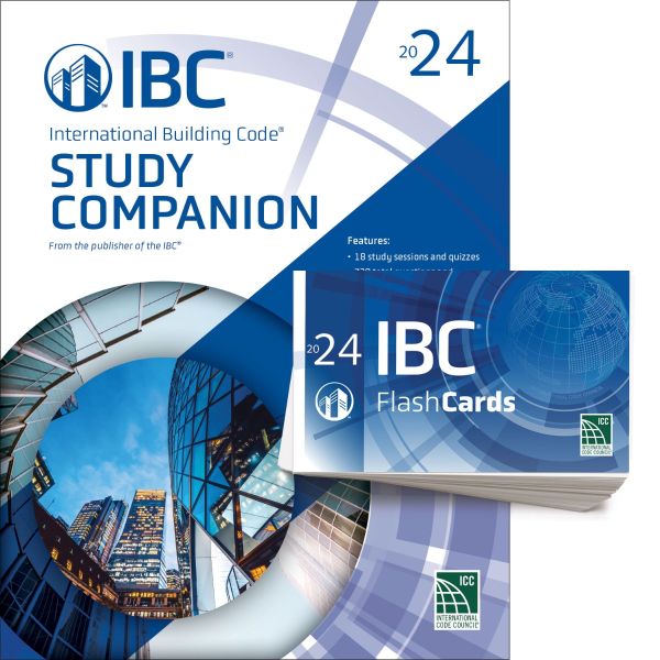 2024 International Building Code Study Companion and FlashCards Combo