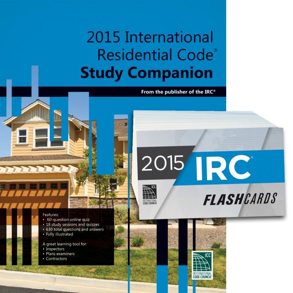 2015 International Residential Code Study Companion and FlashCards Combo