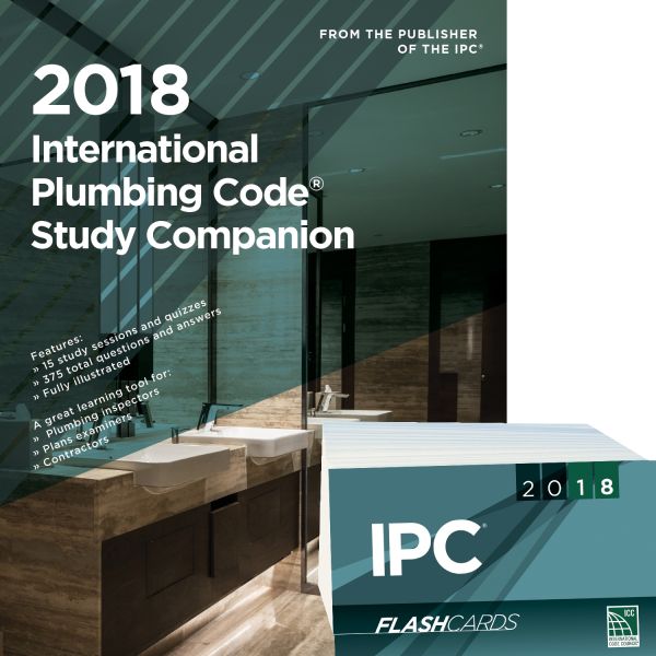 2018 International Plumbing Code Study Companion and FlashCards Combo