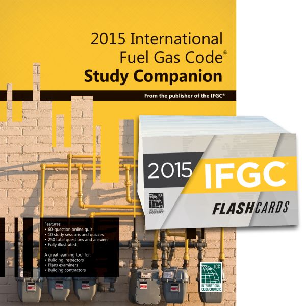 2015 International Fuel Gas Code Study Companion and FlashCards Combo