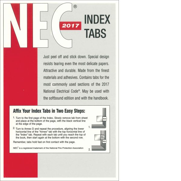 2017 NEC® Index Tabs