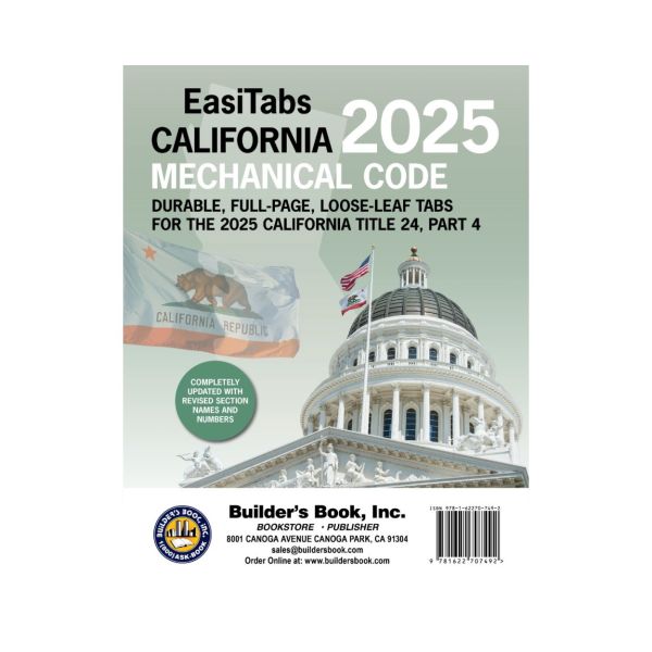 EasiTabs: 2025 California Mechanical Code Title 24, Part 4