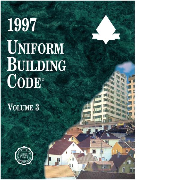 1997 Uniform Building Code Volume III (Download)