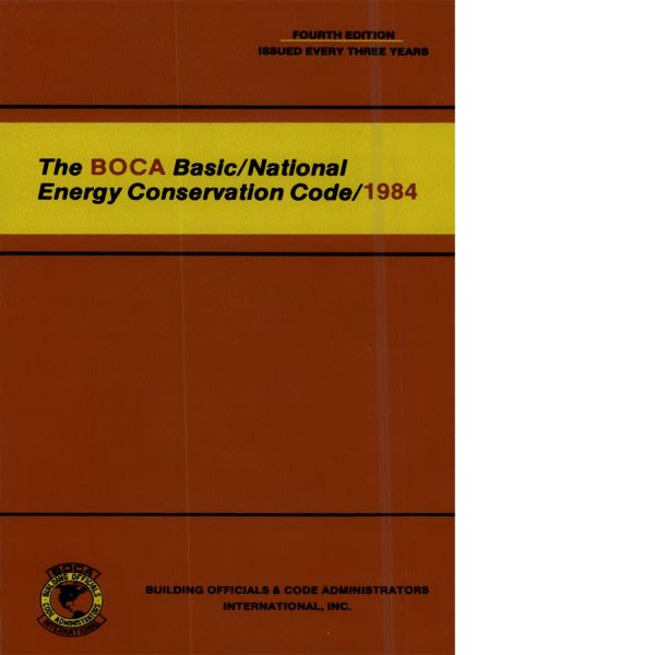 1984 BOCA Basic/National Energy Conservation Code (PDF Download)