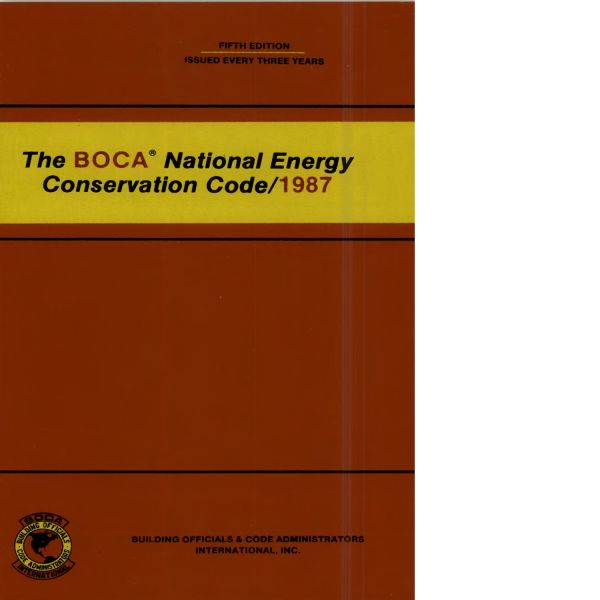1987 BOCA National Energy Conservation Code (PDF Download)