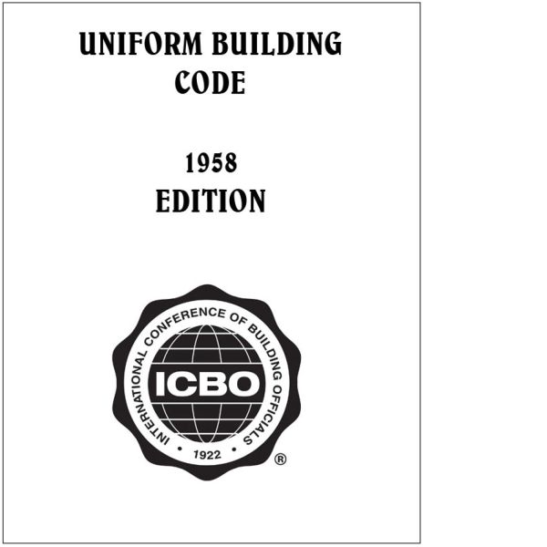 1958 Uniform Building Code (Download)