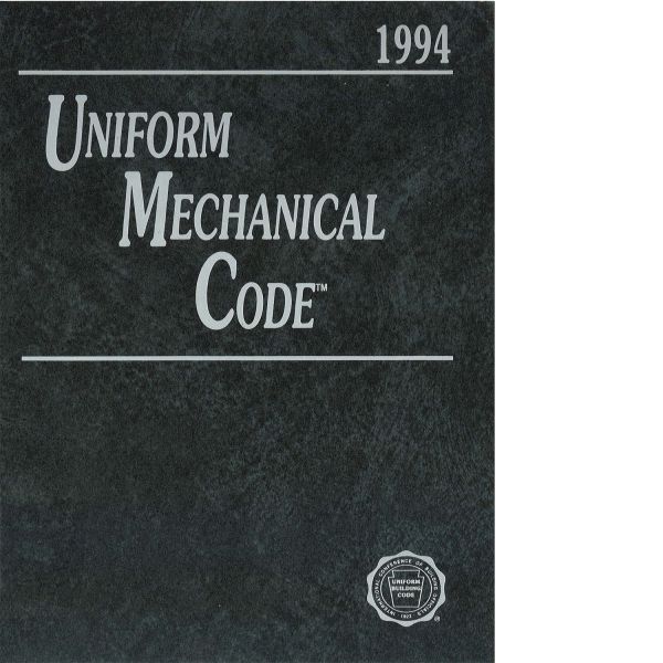 1994 Uniform Mechanical Code (Download)