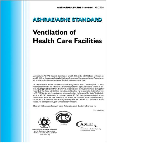ANSI/ASHRAE/ASHE 170-2008 Ventilation of Healthcare Facilities (PDF ...