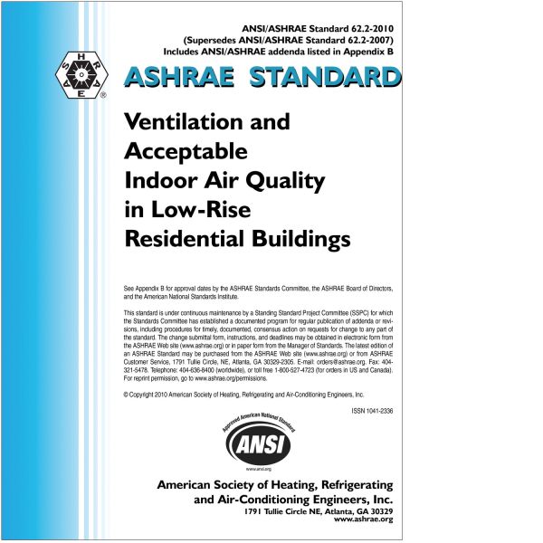 ANSI/ASHRAE 62.2-2010 Ventilation and Acceptable Indoor Air Quality in ...