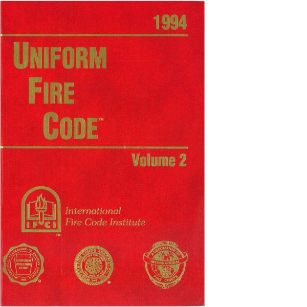 1994 Uniform Fire Code Volume 2 - Standards (Download)