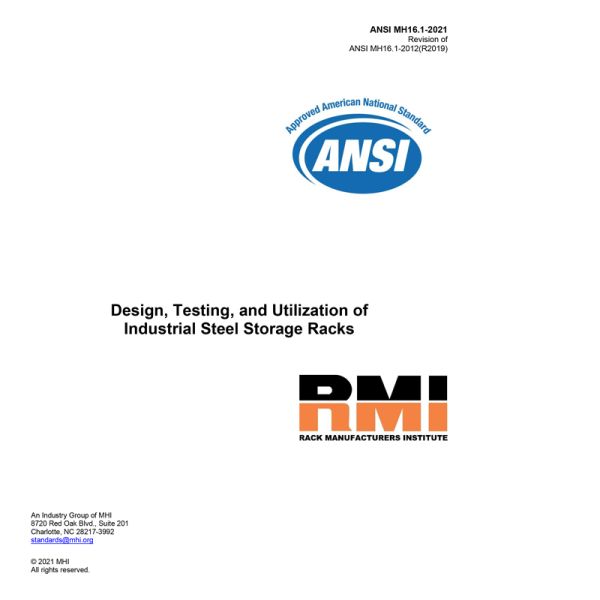 ANSI MH16.1-2021 Design, Testing, And Utilization Of Industrial Storage ...
