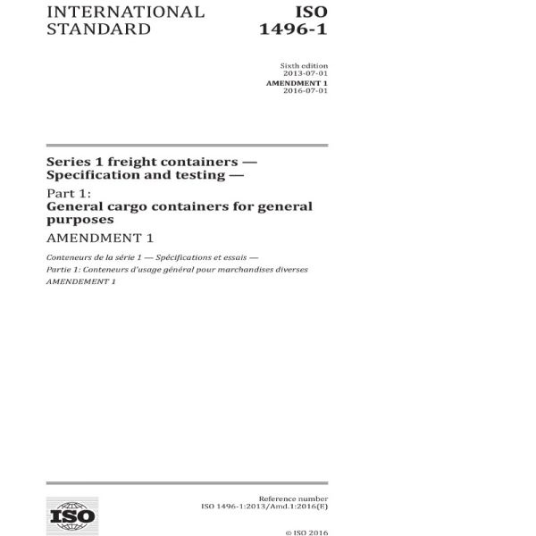 ISO 1496-1:2013/Amd1:2016-Amendment 1