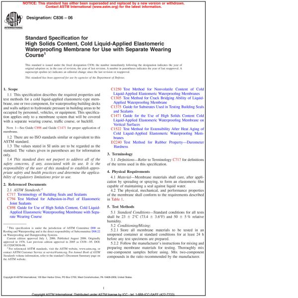 ASTM C 836—06 Specification for High-solids Content, Cold Liquid ...