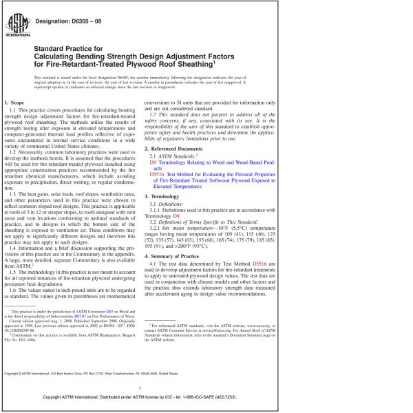 ASTM D 6305—08 Practice for Calculating Bending Strength Design ...