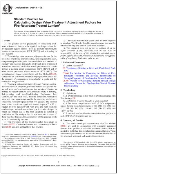 ASTM D 6841—08 Standard Practice for Calculating Design Value Treatment ...