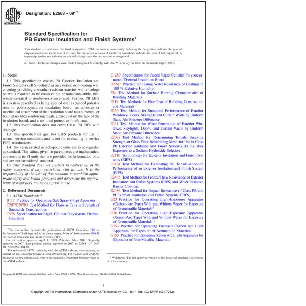 ASTM E 2568—09e1 Standard Specification for PB Exterior Insulation and ...