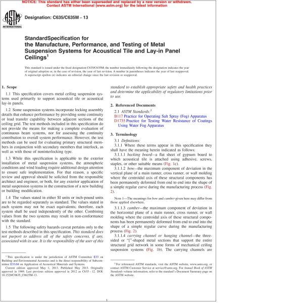 ASTM C635/C635M—13 Standard Specification for the Manufacture ...