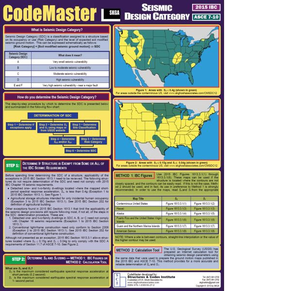 CodeMaster Seismic Design Category (2015 IBC and ASCE 7-10)